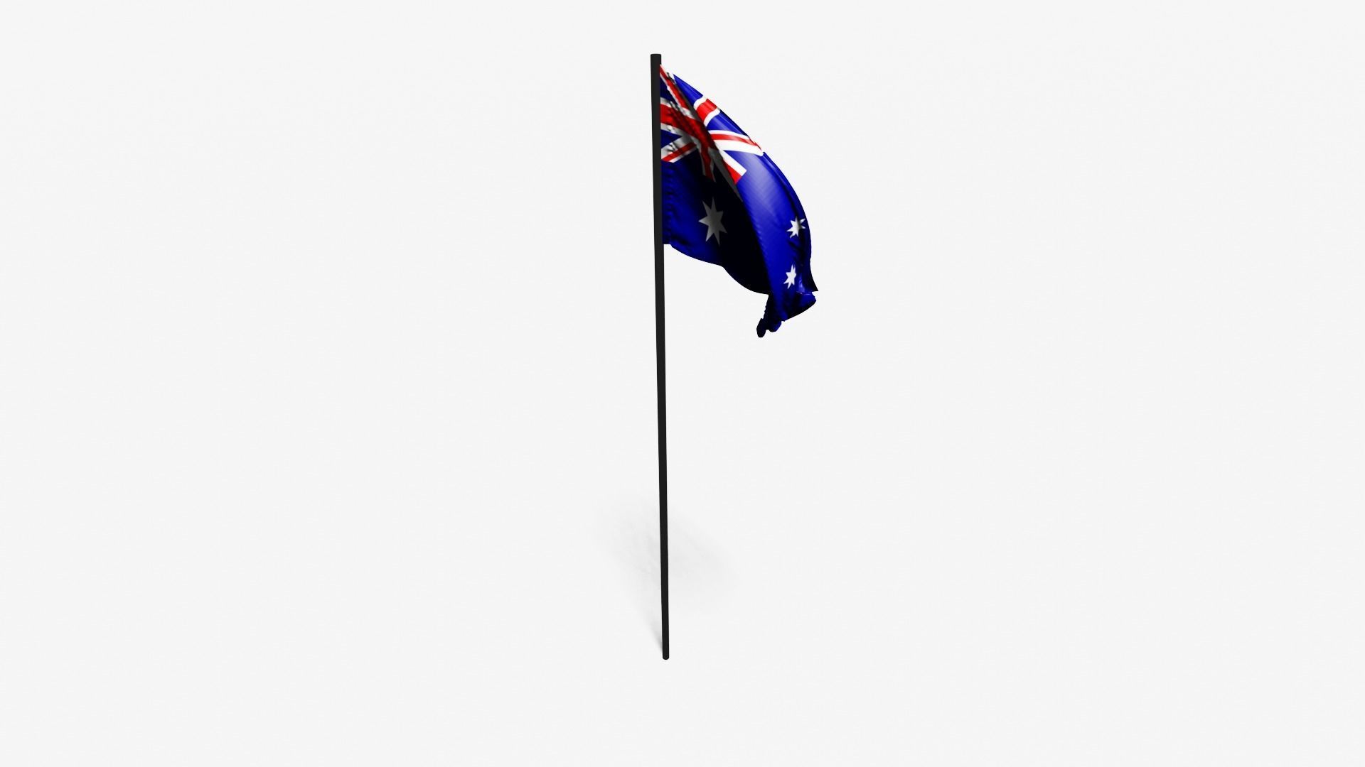 AUSTRALIA ANIMATED FLAG 3D free 3D model animated | CGTrader