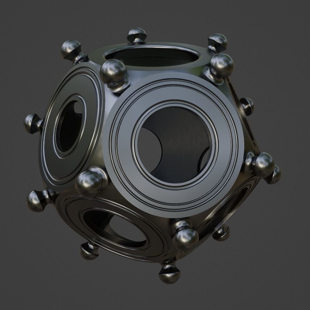 Roman Dodecahedron 3D model | CGTrader