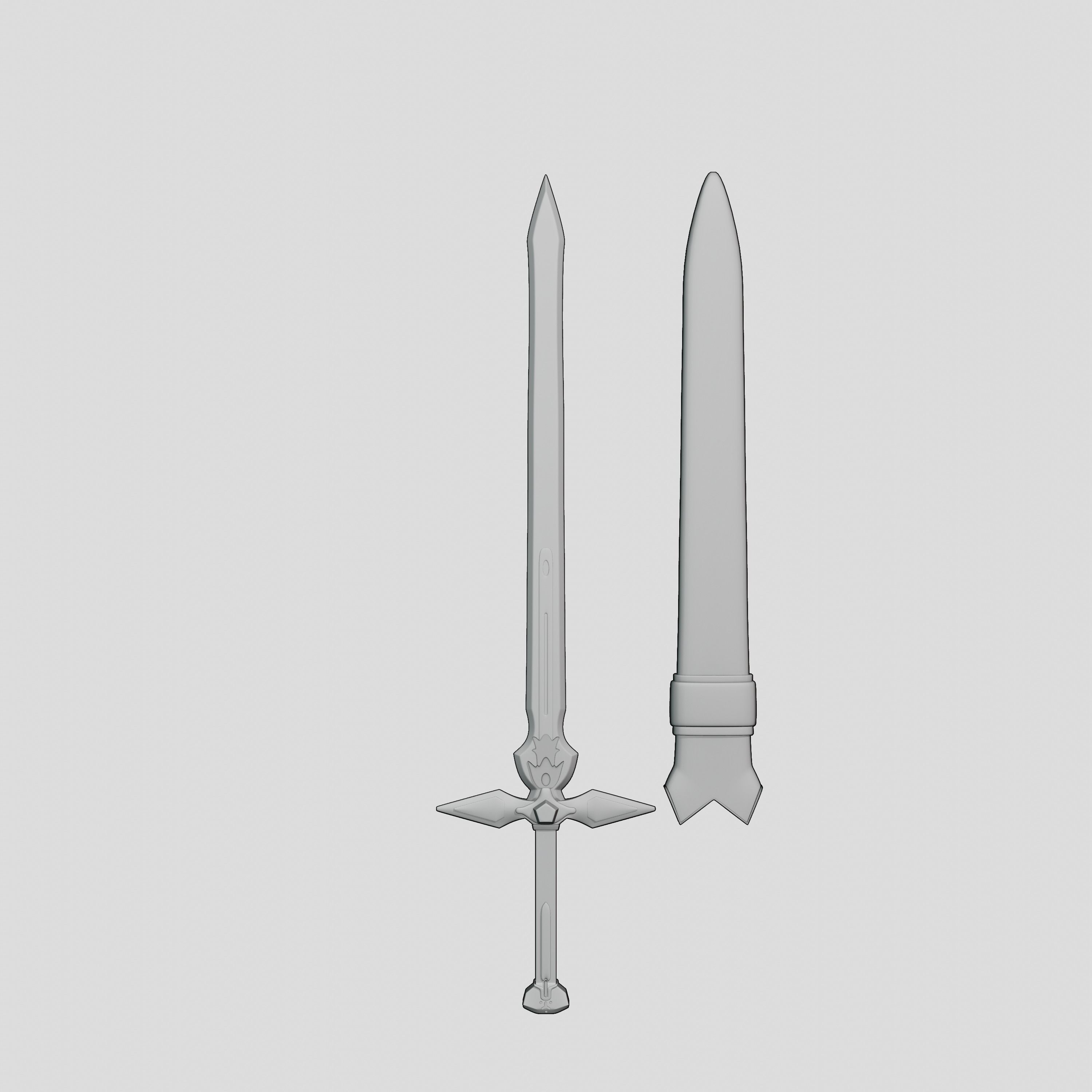 Dark Repulser Kirito Sword - SAO 3D model 3D printable | CGTrader