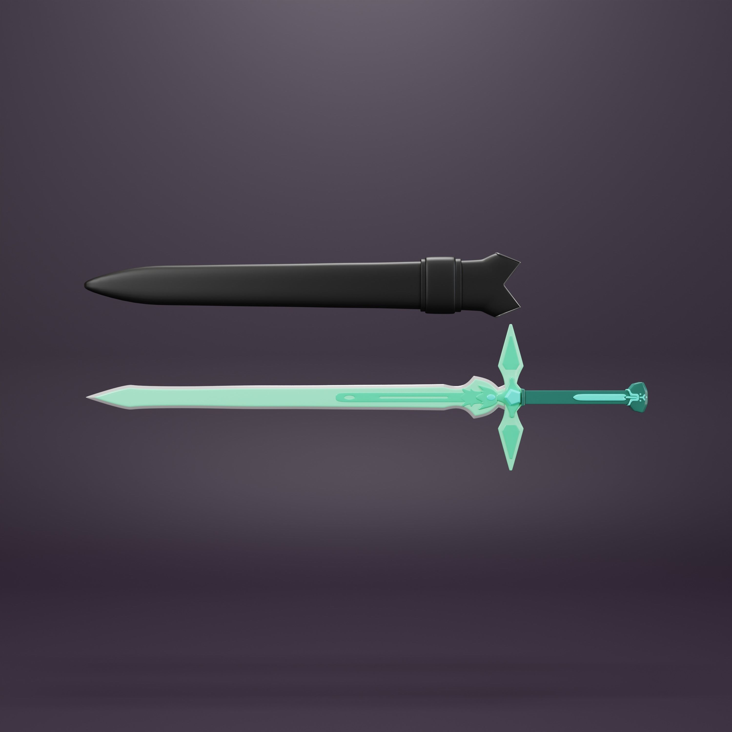 Dark Repulser Kirito Sword - SAO 3D model 3D printable | CGTrader