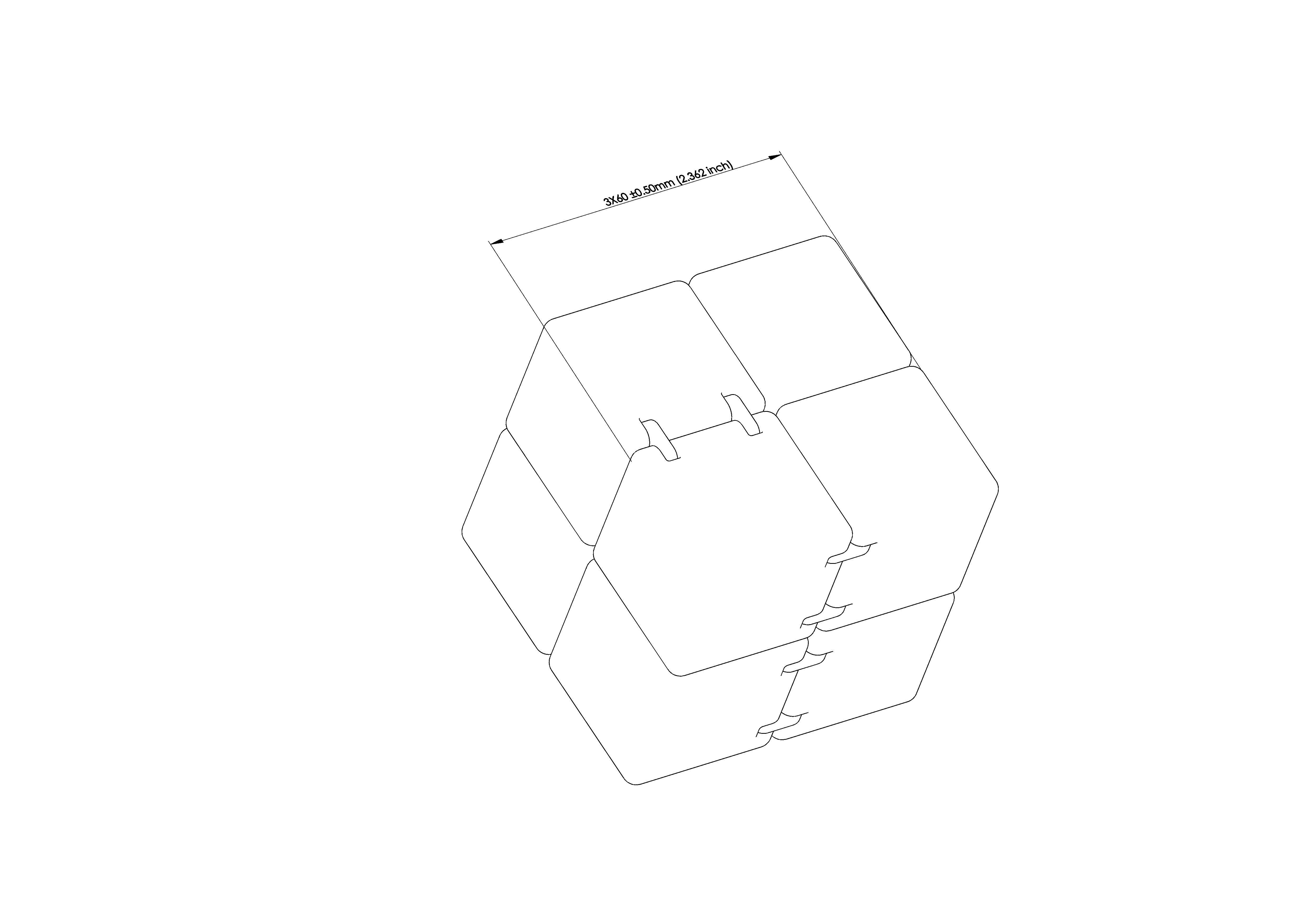 Infinity Cube 3D model 3D printable | CGTrader