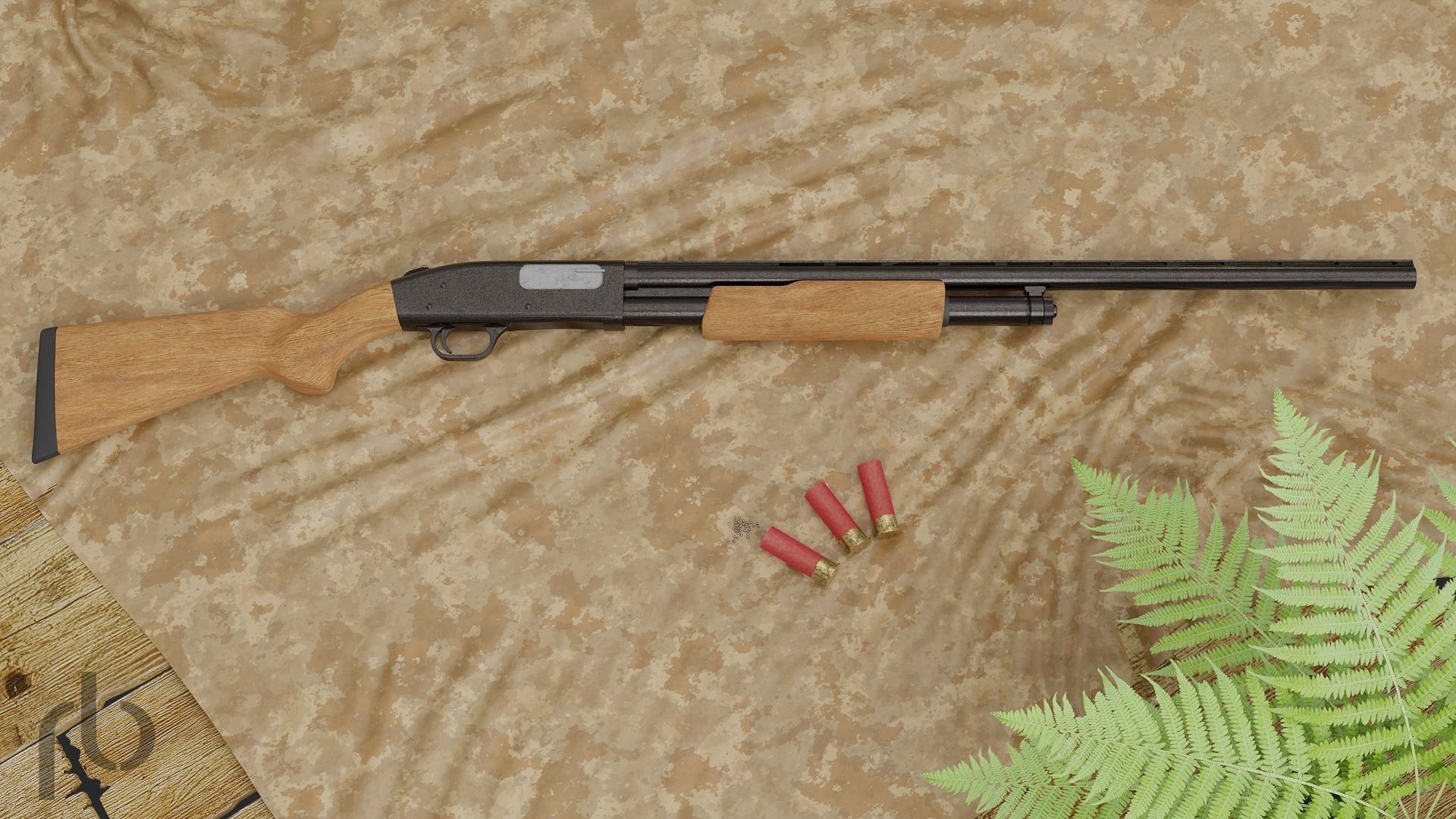 Mossberg 500 pump action shotgun 3D model | CGTrader