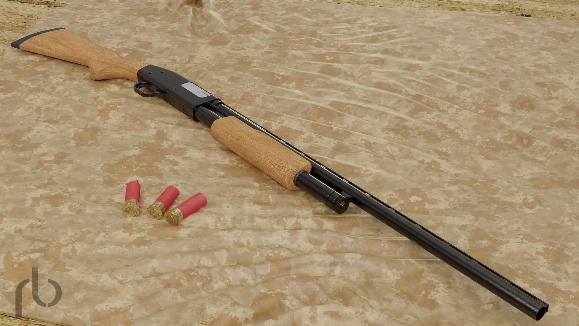 Mossberg 500 pump action shotgun 3D model | CGTrader