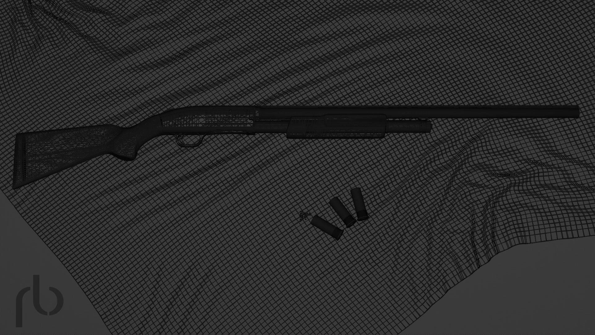 Mossberg 500 pump action shotgun 3D model | CGTrader