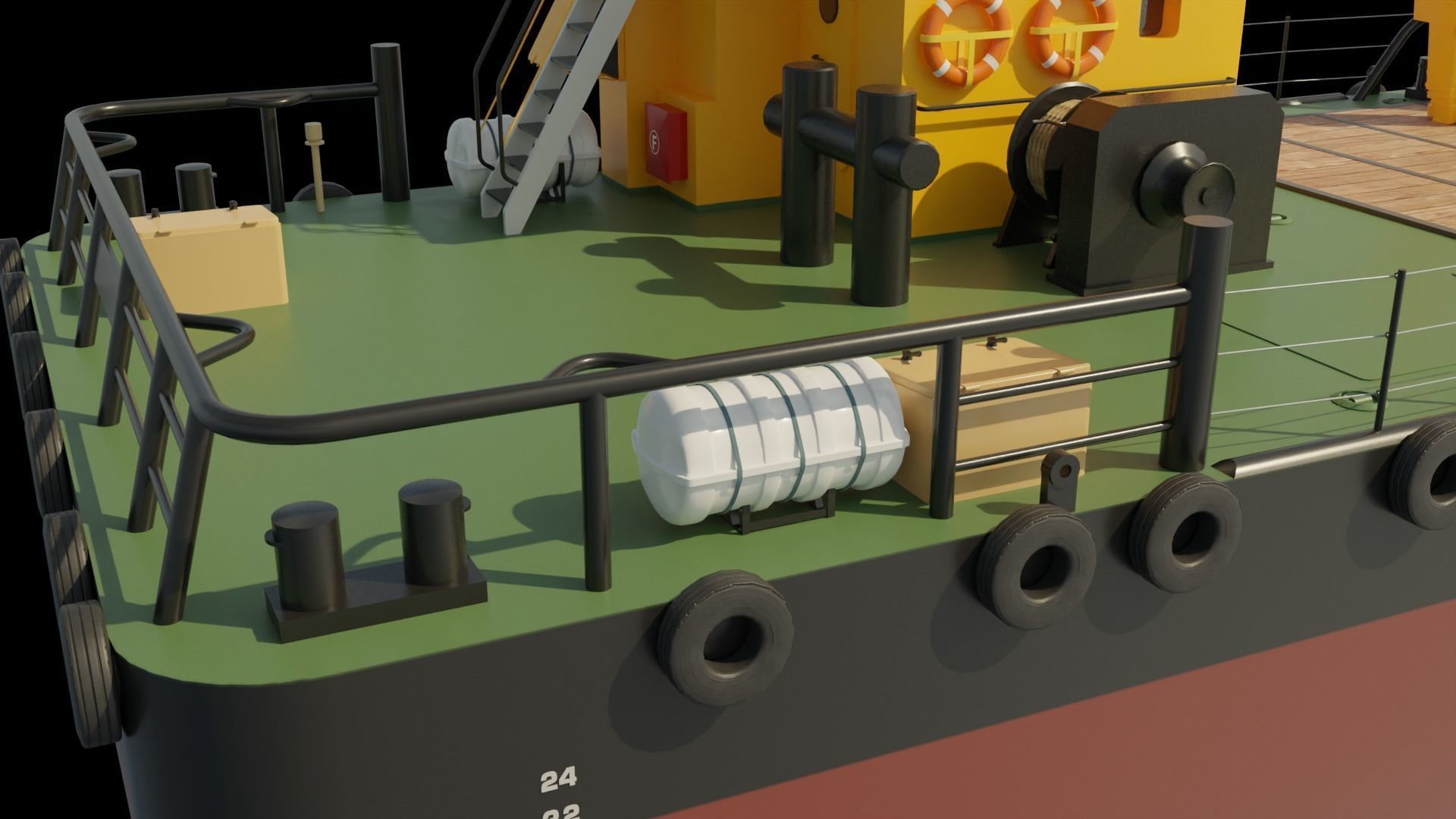 3D model Workboats MultiCat 1908 VR / AR / low-poly | CGTrader