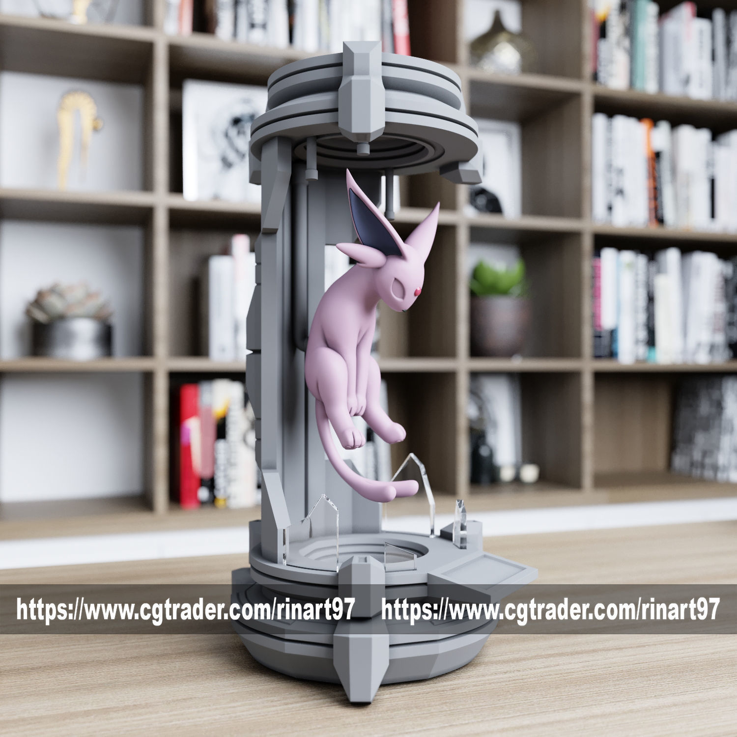Espeon in the lab from pokemon 3D model 3D printable | CGTrader