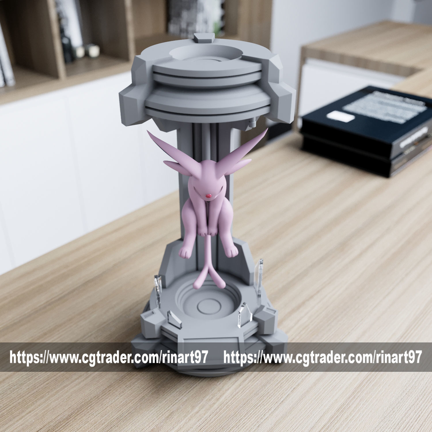 Espeon in the lab from pokemon 3D model 3D printable | CGTrader
