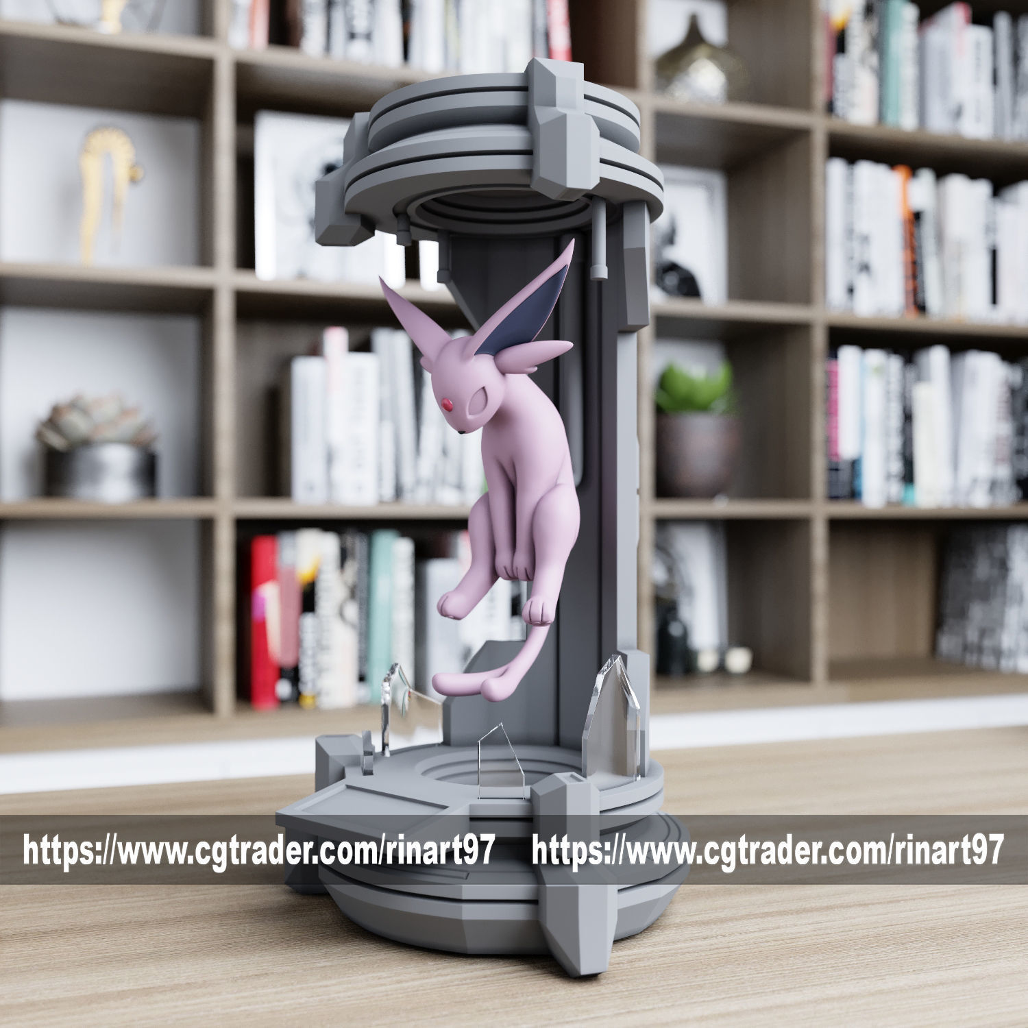 Espeon in the lab from pokemon 3D model 3D printable | CGTrader