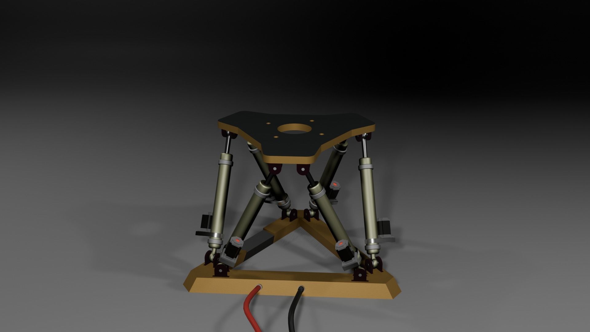 Hexapod Robotic Platform also known as Gough-Stewart platform 3D model ...