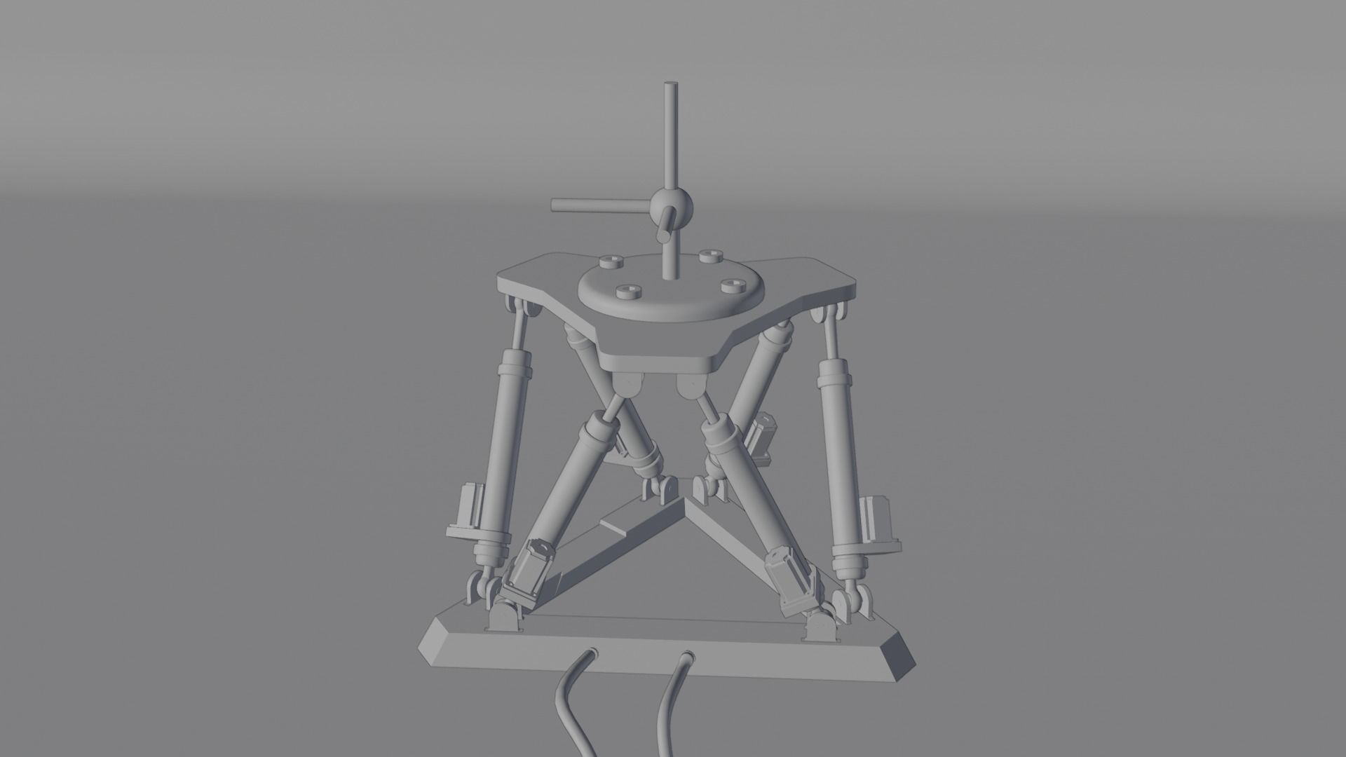 Hexapod Robotic Platform also known as Gough-Stewart platform 3D model ...