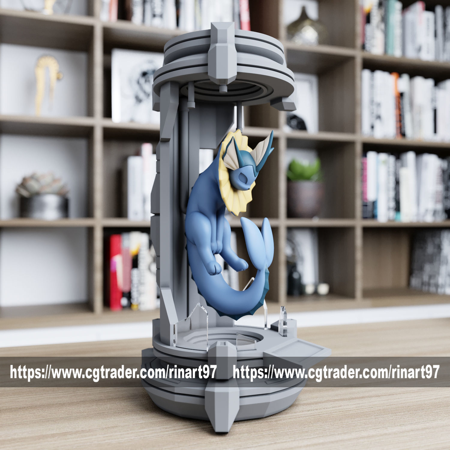 Vaporeon in the lab from pokemon 3D model 3D printable | CGTrader