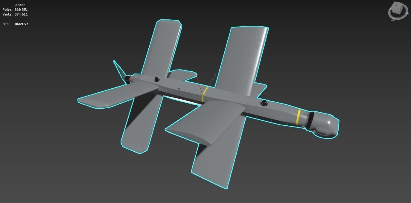 ZALA LANCET Kamikaze Attack Drone 3D model | CGTrader