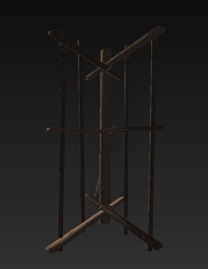 3D model Wooden Saw Buck VR / AR / low-poly | CGTrader