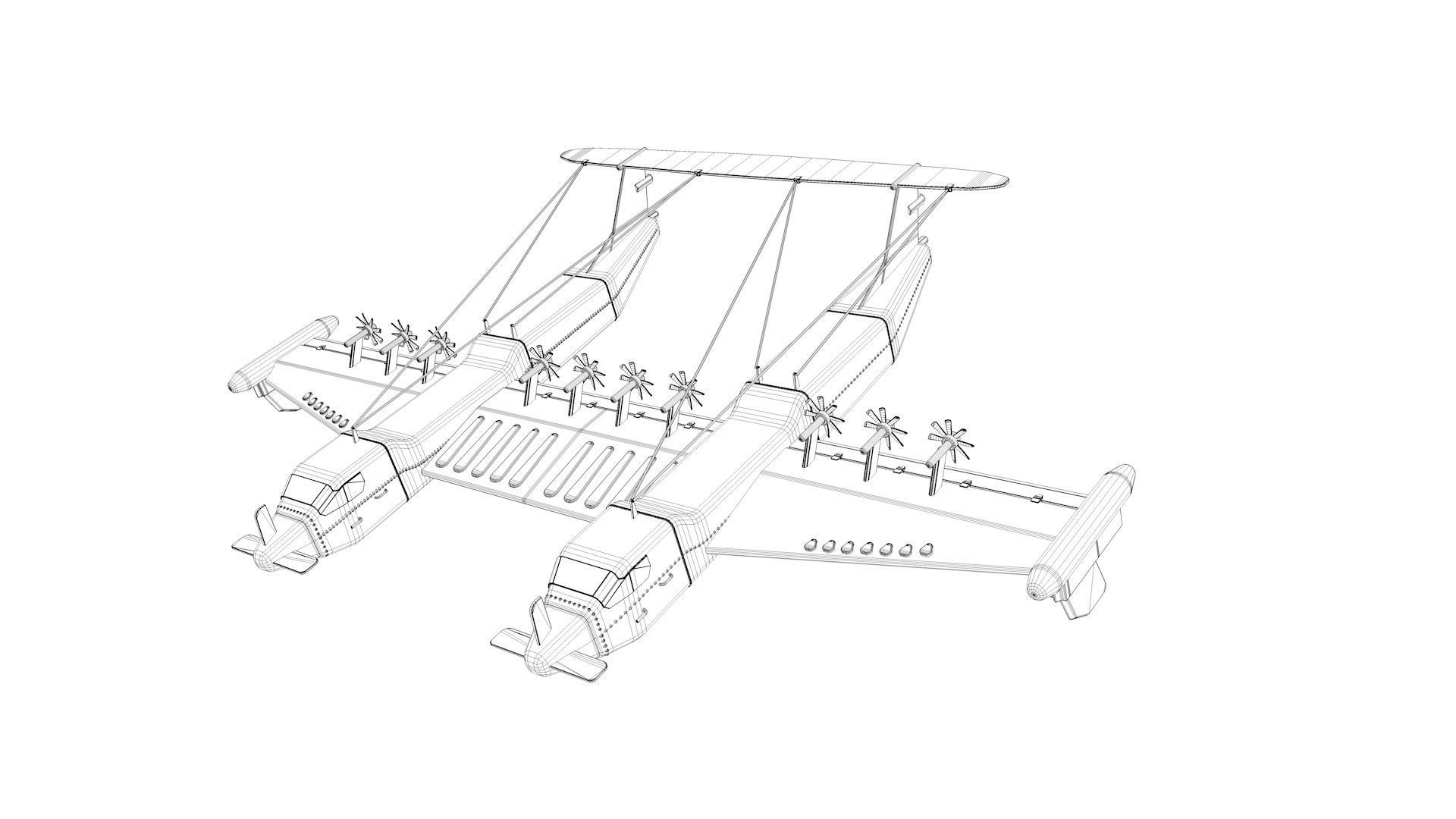 Liberty Lifter DARPA Seaplane 3D model | CGTrader