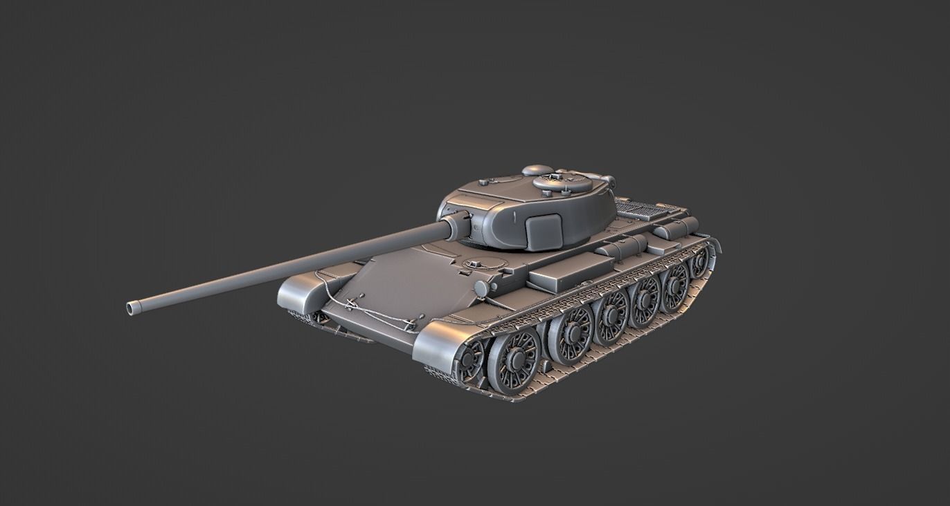 T-54 First prototype medium tank 3D model | CGTrader