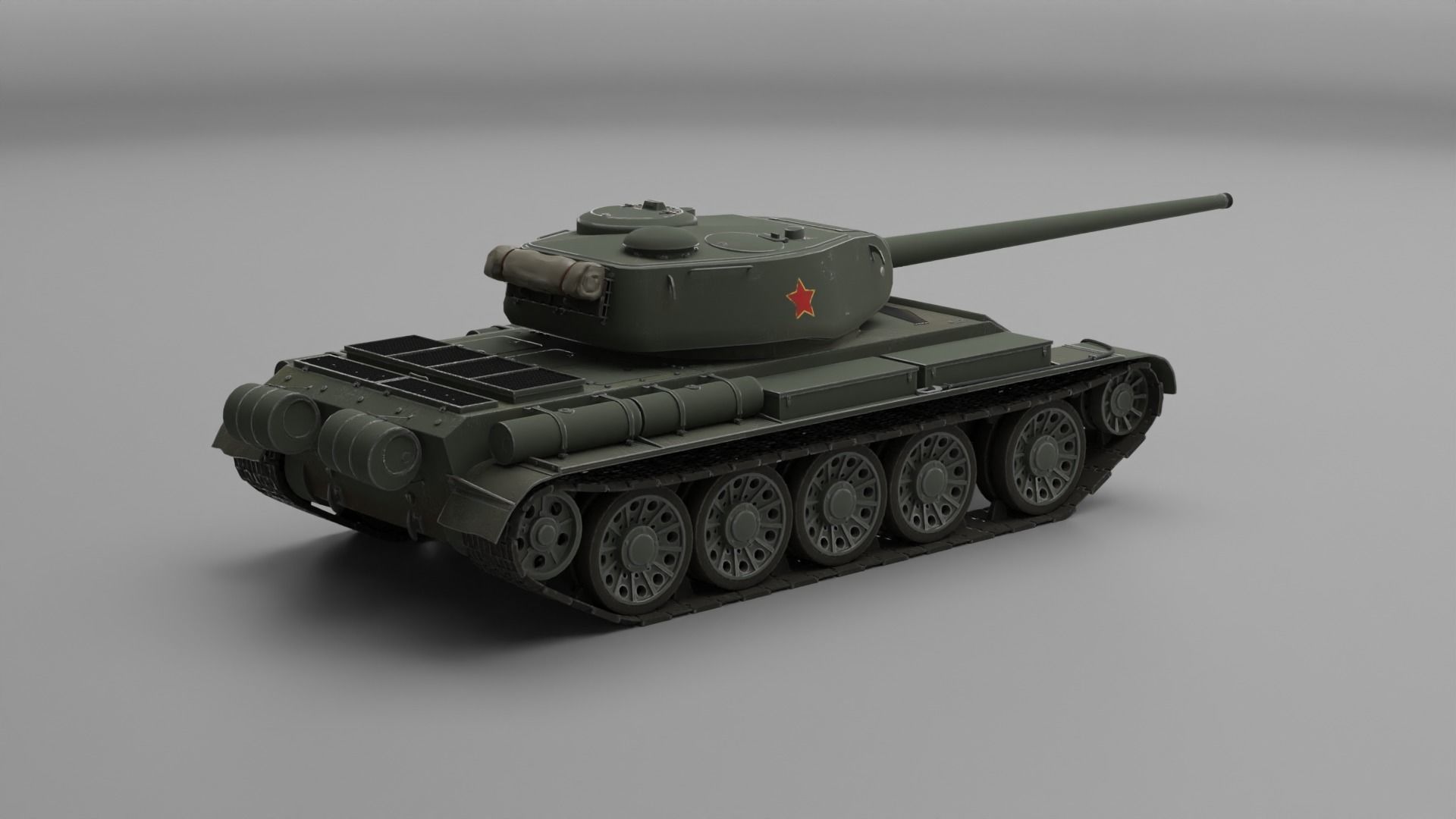 T-54 First prototype medium tank 3D model | CGTrader