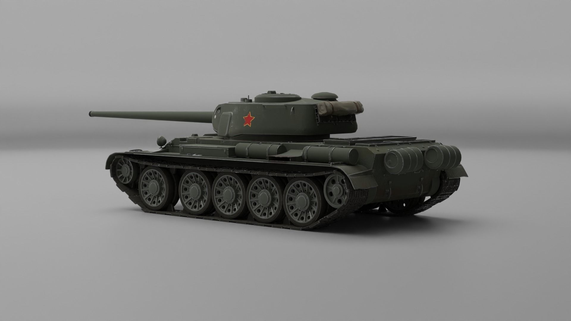 T-54 First prototype medium tank 3D model | CGTrader