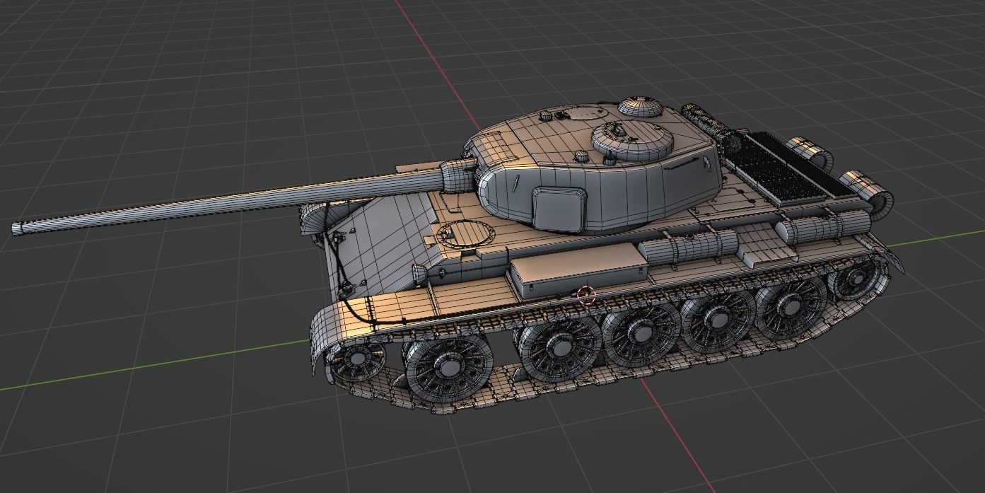 T-54 First prototype medium tank 3D model | CGTrader