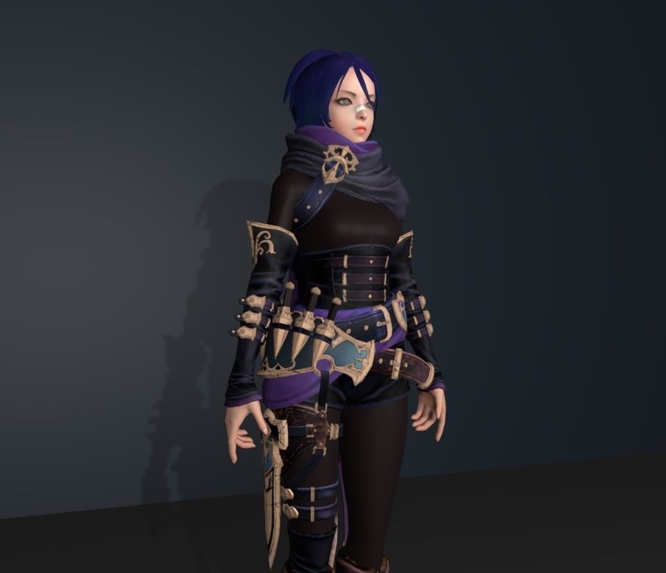 syana 3D model animated rigged | CGTrader