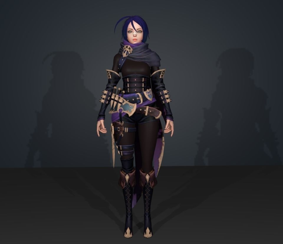 syana 3D model animated rigged | CGTrader