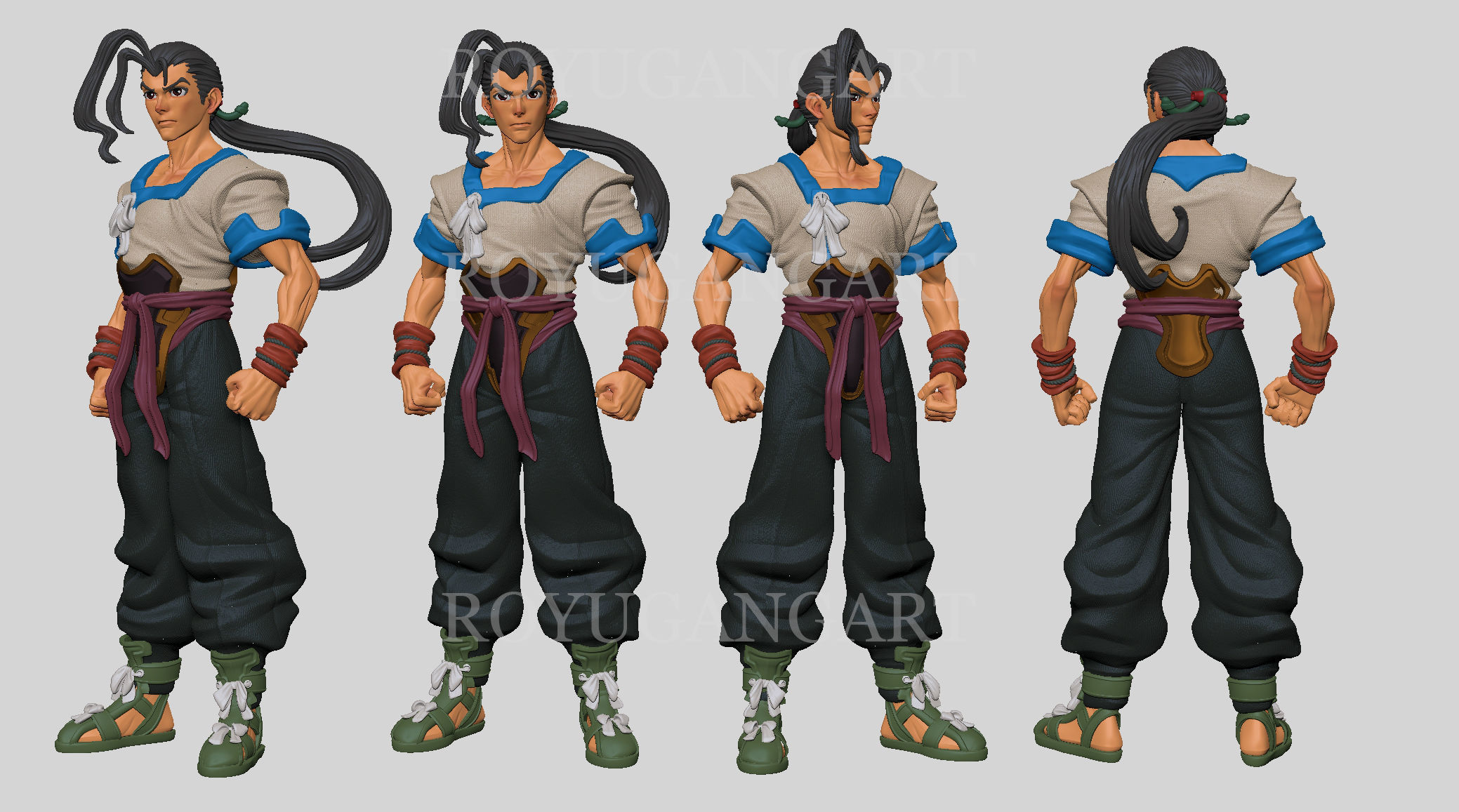 Fei Fong Wong Xenogears Sculpt 3d Model 3d Printable Cgtrader