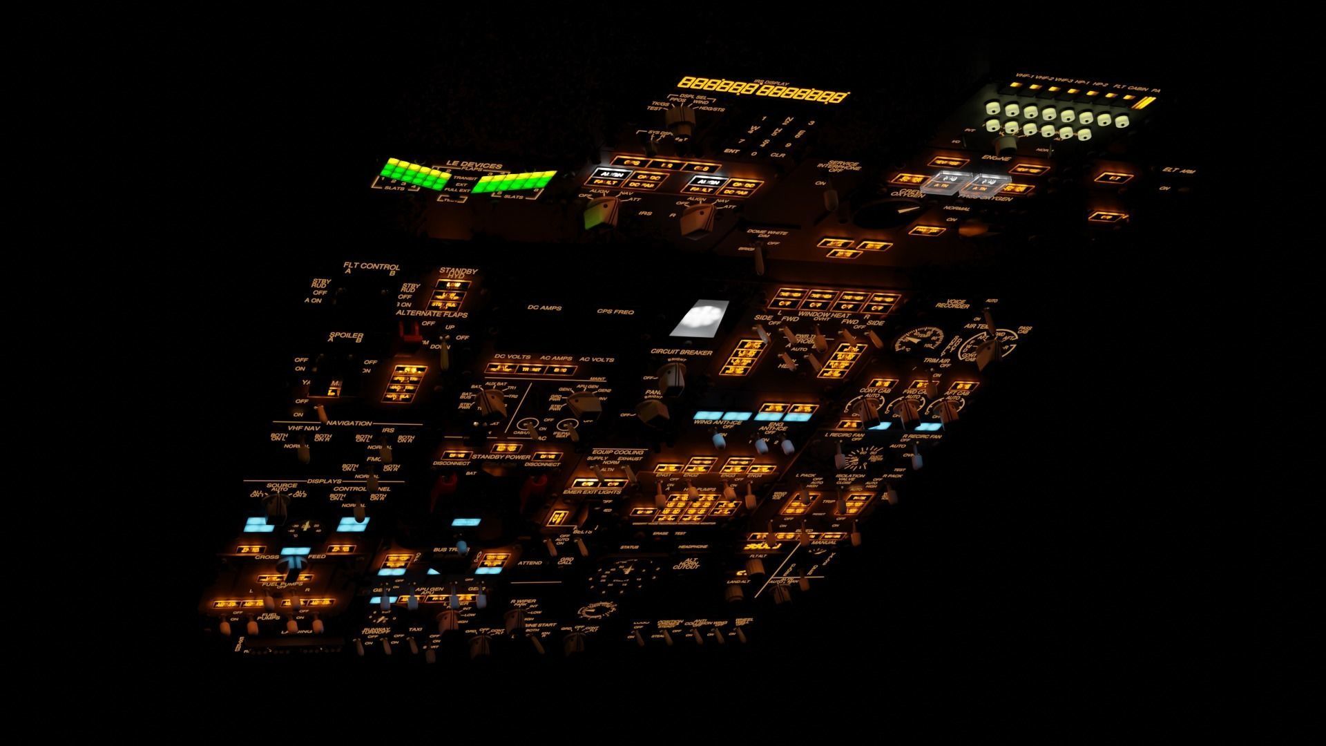 737 Overhead Panel 3D model | CGTrader