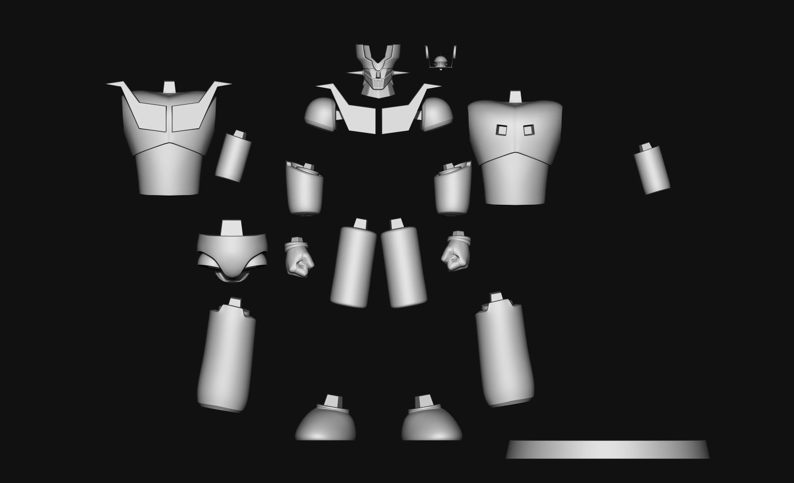 Mazinger Z 3D model 3D printable | CGTrader