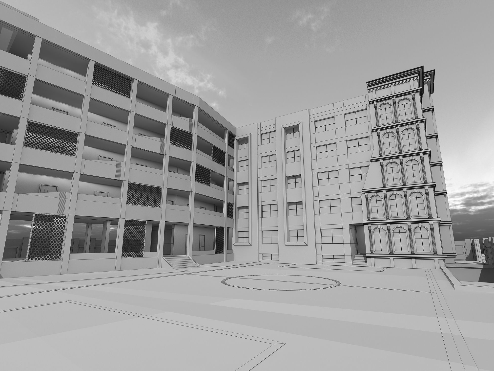 0207 - School Architecture Project - 2D Drawings - 3D Files 3D model ...