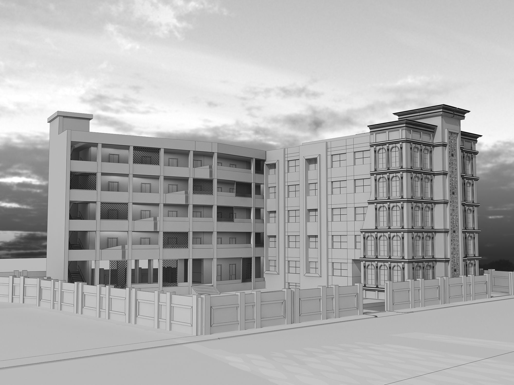 0207 - School Architecture Project - 2D Drawings - 3D Files 3D model ...