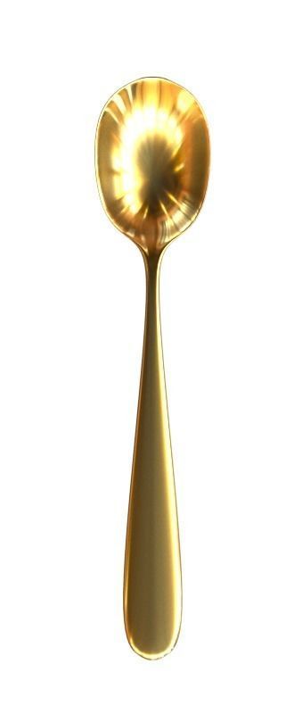 Golden or copper coated teaspoon free 3D model | CGTrader