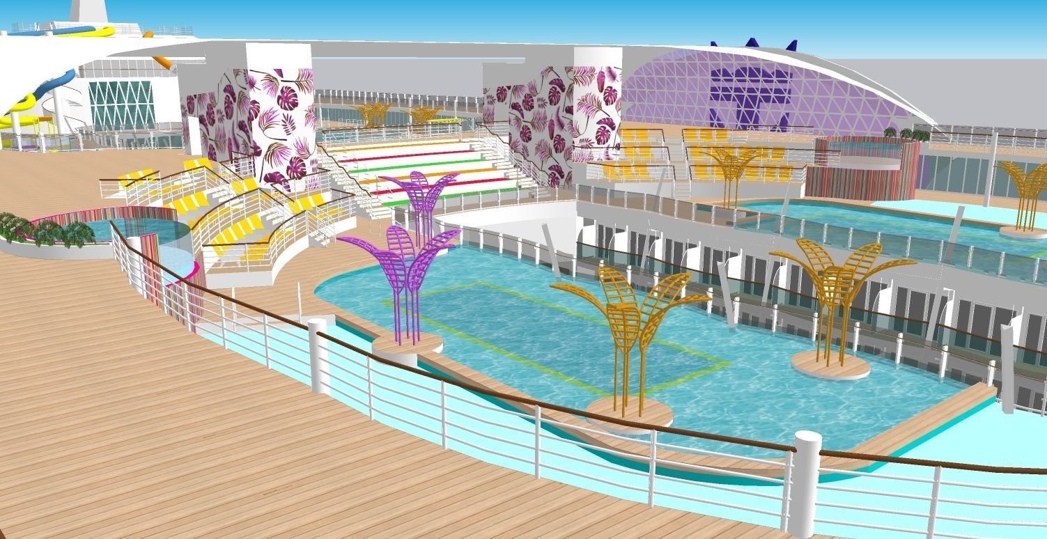 WONDER OF THE SEAS 3D model rigged | CGTrader