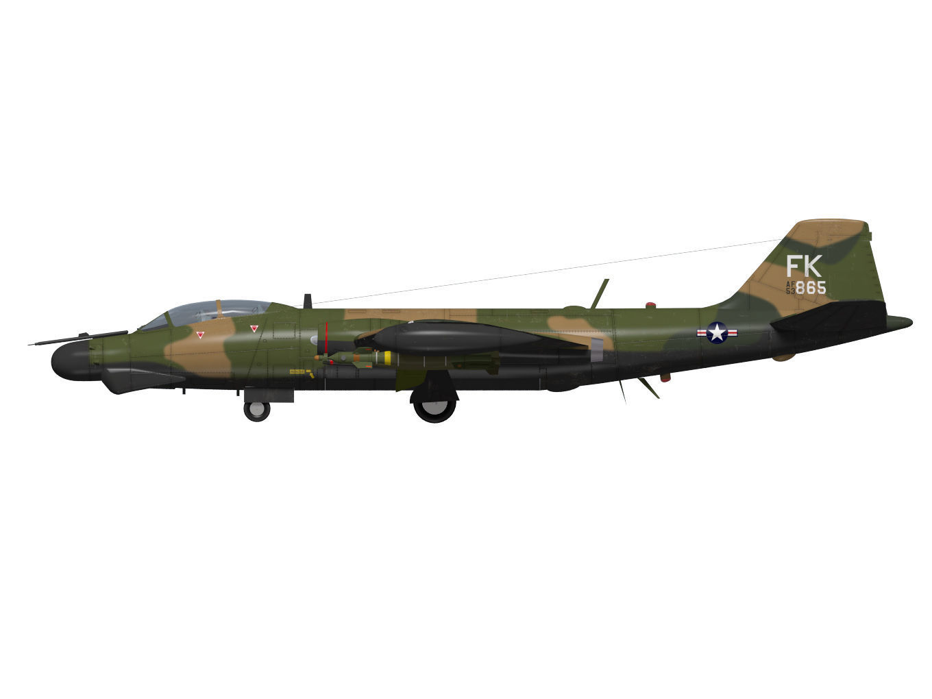 Martin B-57G Canberra 3D model | CGTrader