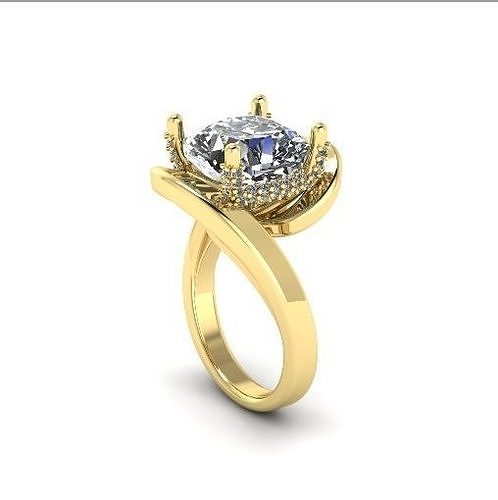 Female ring N01305 3D model 3D printable | CGTrader