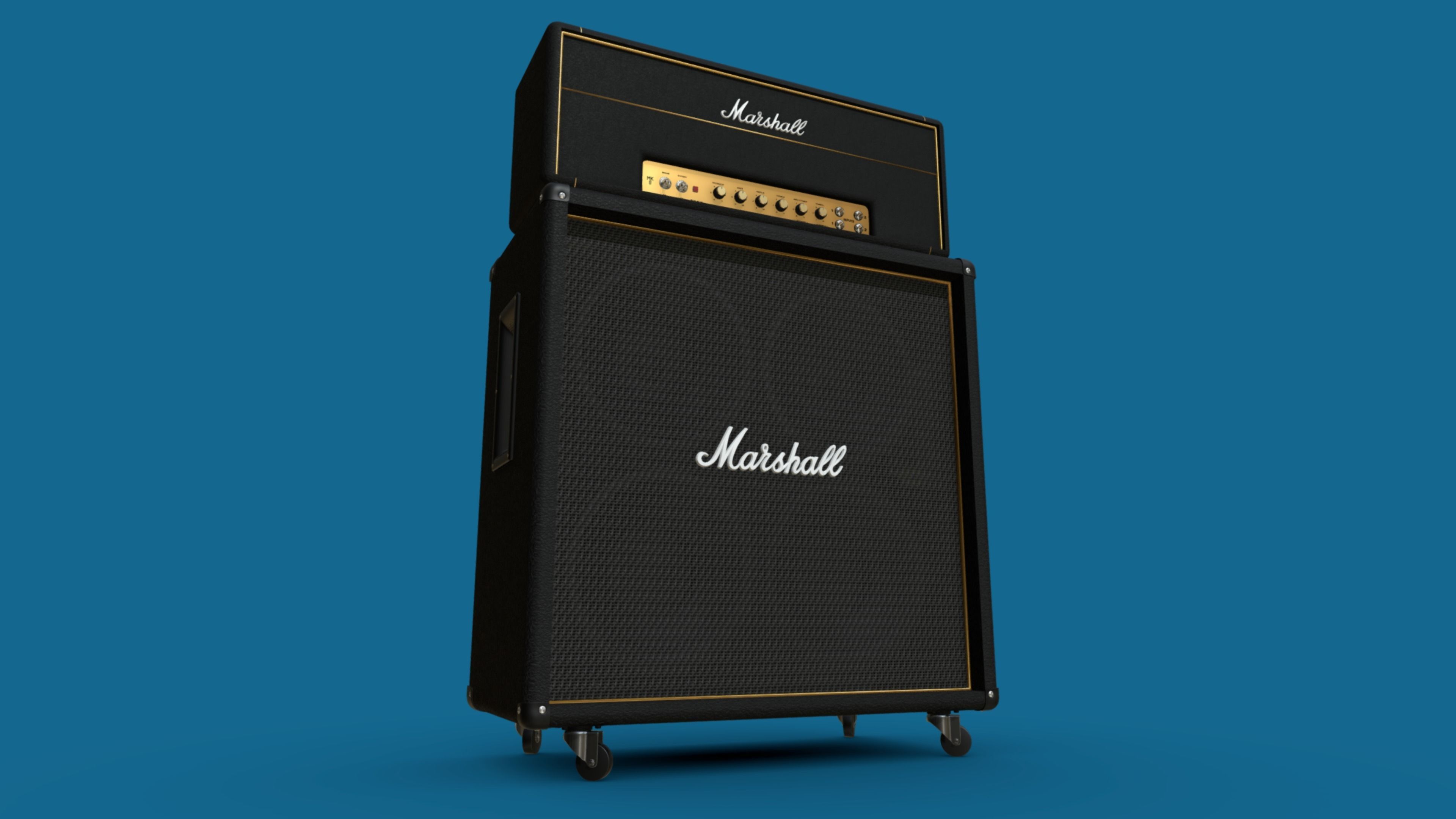 Marshall 1959 SLP - 4x12 3D model | CGTrader