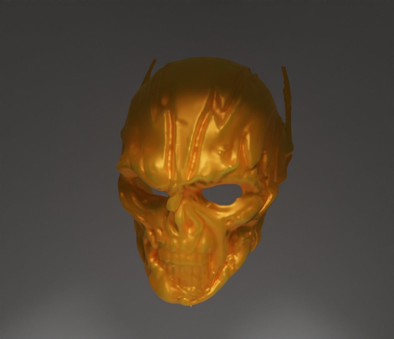 Hero Flash Skull Superhero Mask Stl 3D model 3D printable | CGTrader