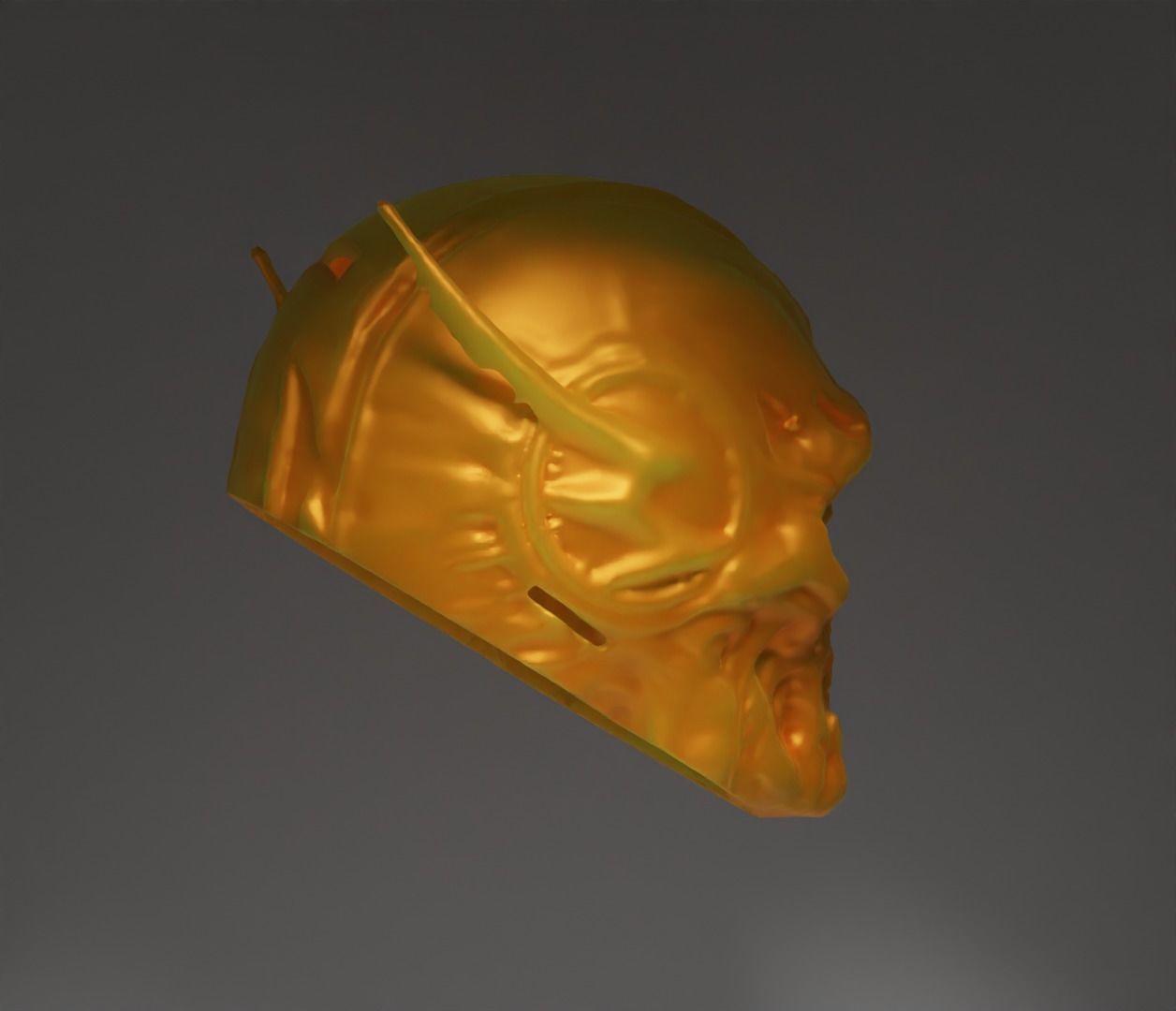 Hero Flash Skull Superhero Mask Stl 3D model 3D printable | CGTrader