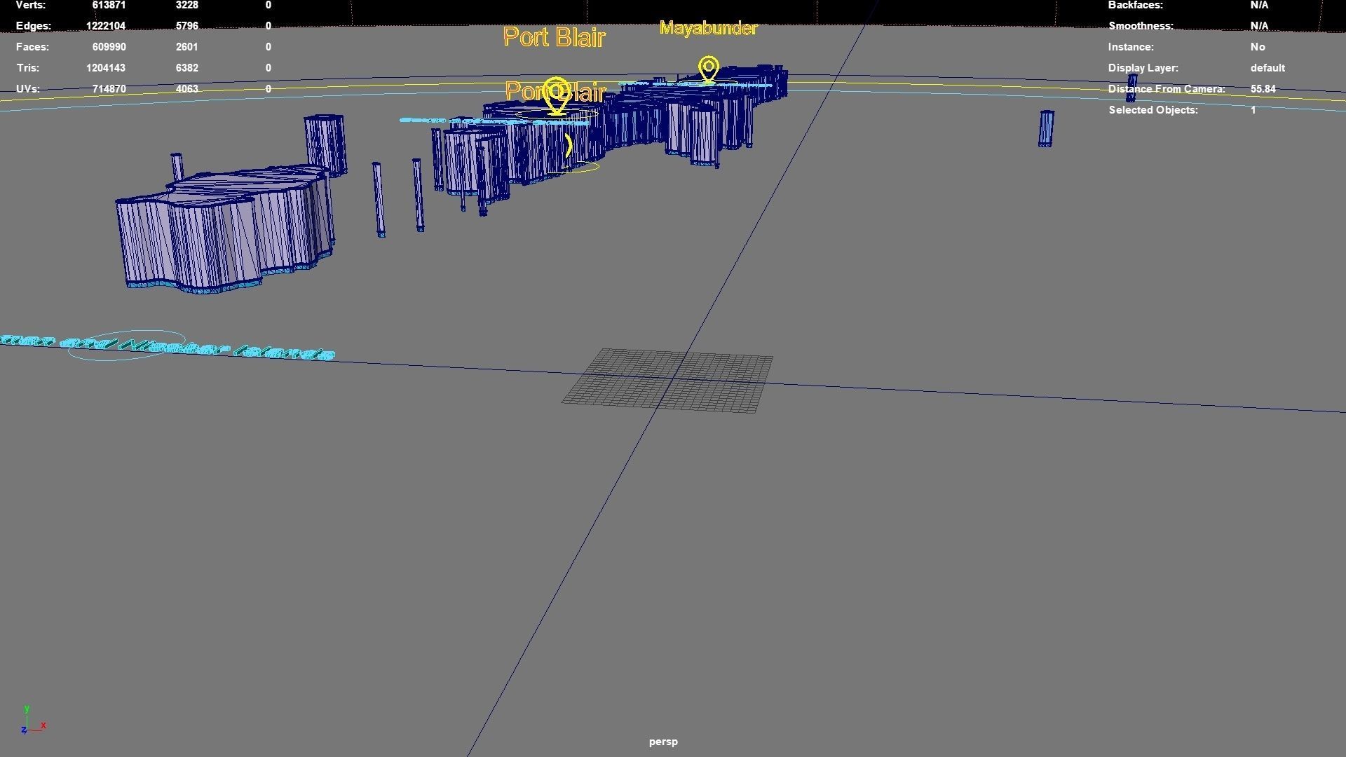 Andaman and Nicobar Islands India map region 3D model geography 3D ...