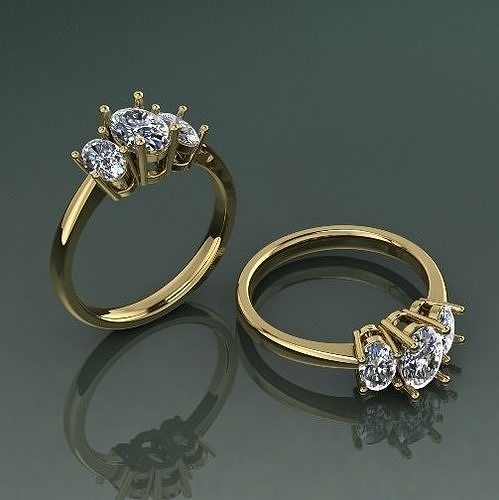 Soliter ring N011512 3D model 3D printable | CGTrader