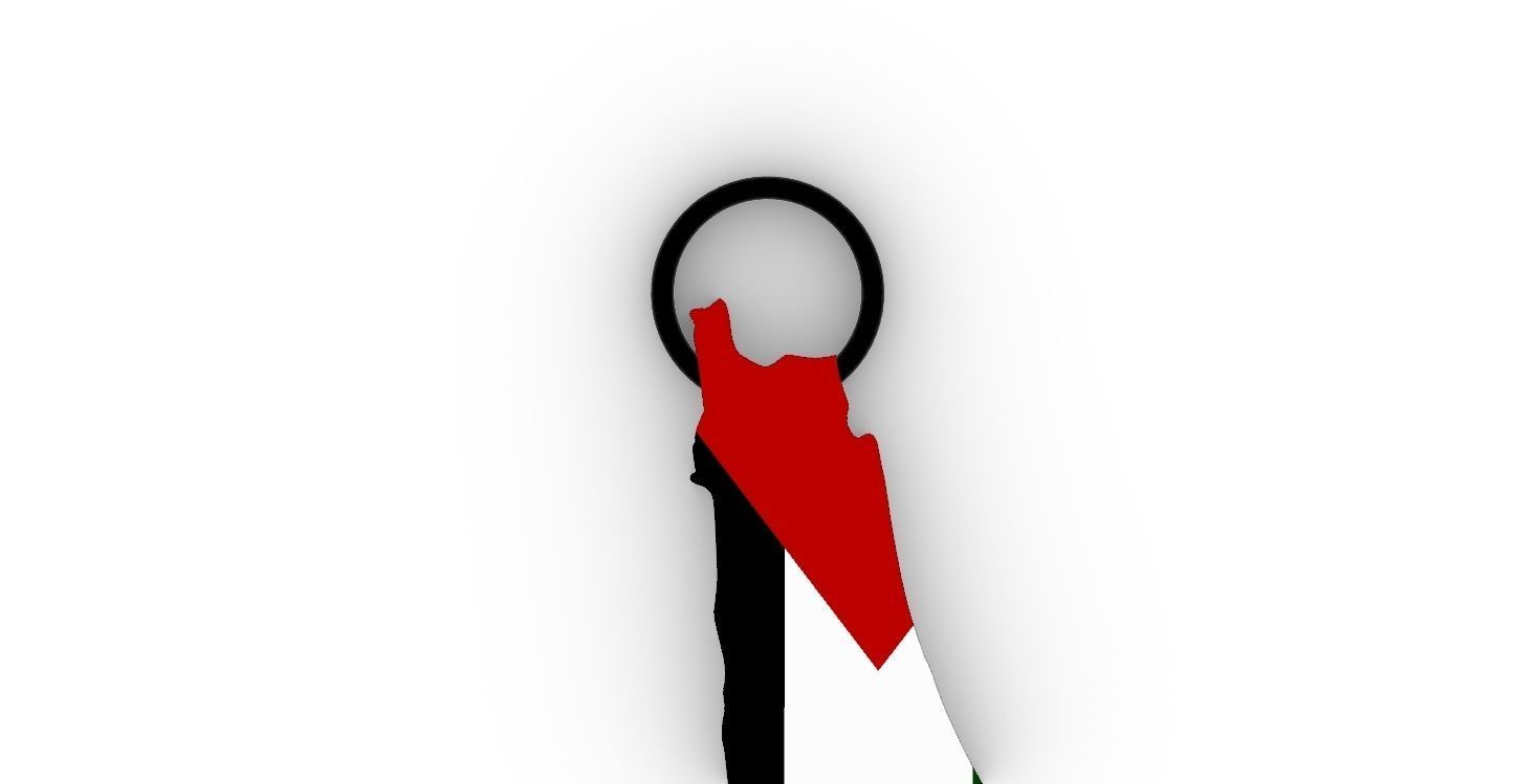 Palestine Map 3D model 3D printable | CGTrader