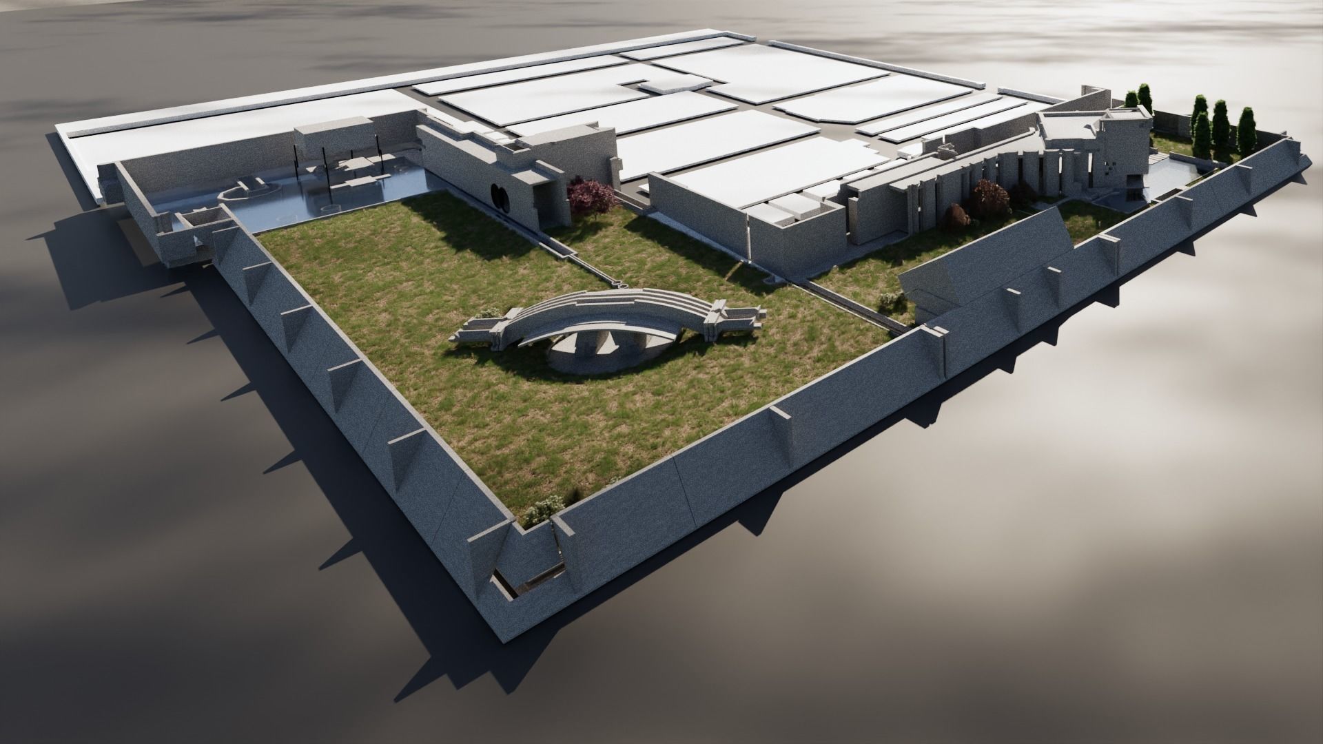 Tomba Brion - Carlo Scarpa 3D model | CGTrader