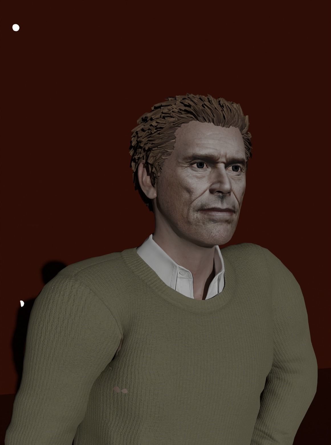 William Dafoe 3D Realistic Model 3D model animated rigged | CGTrader