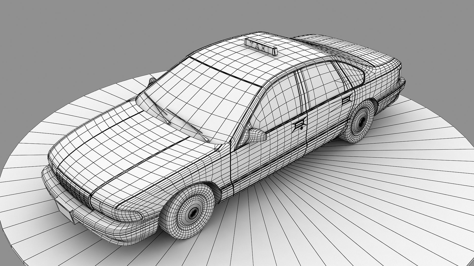 3D model New York Taxi Yellow Cab 3d Model VR / AR / low-poly | CGTrader