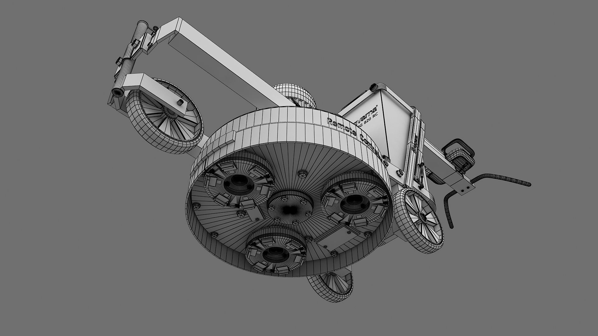 Concrete Floor Grinder Polisher Machine 3d Model 3D model | CGTrader