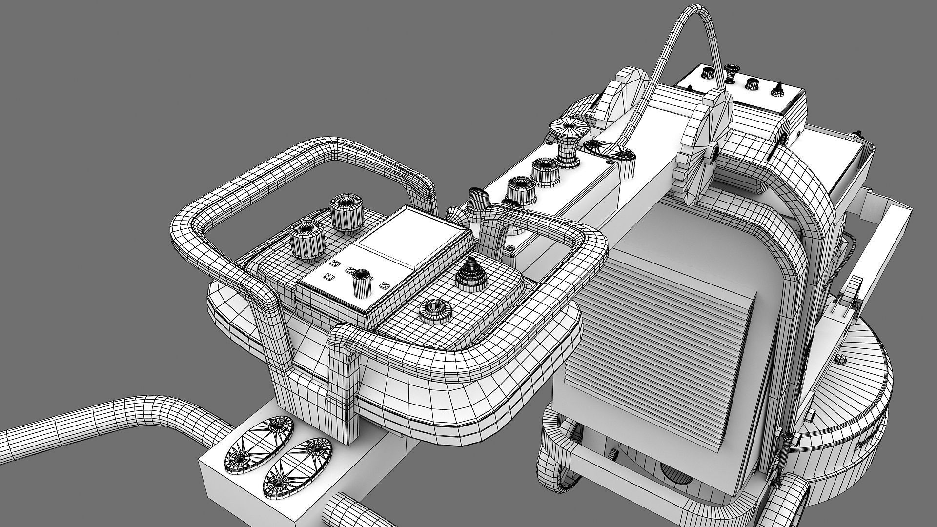 Concrete Floor Grinder Polisher Machine 3d Model 3D model | CGTrader