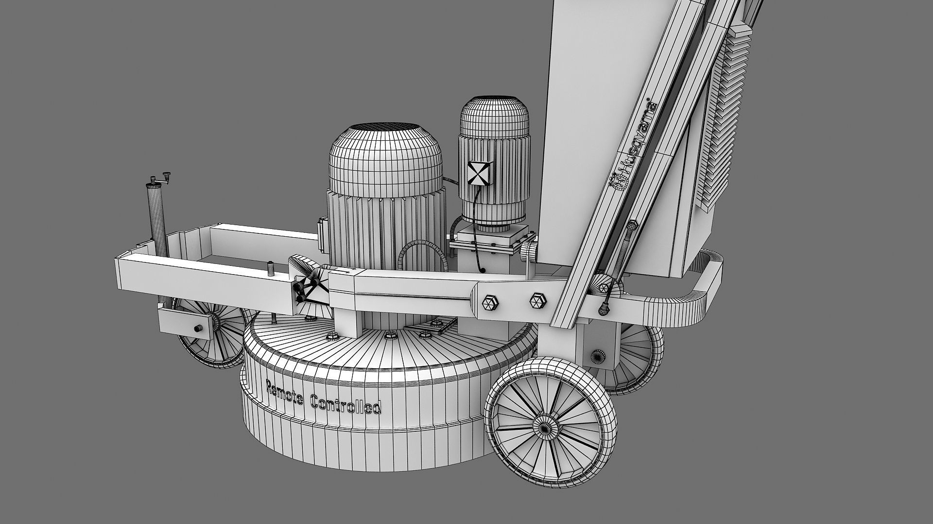Concrete Floor Grinder Polisher Machine 3d Model 3D model | CGTrader