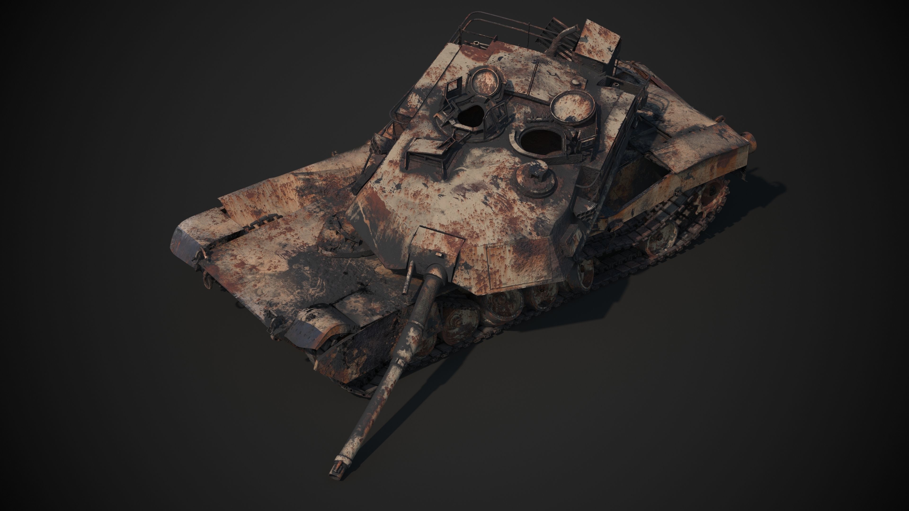 M1A2 Abrams Destroyed 3D model | CGTrader