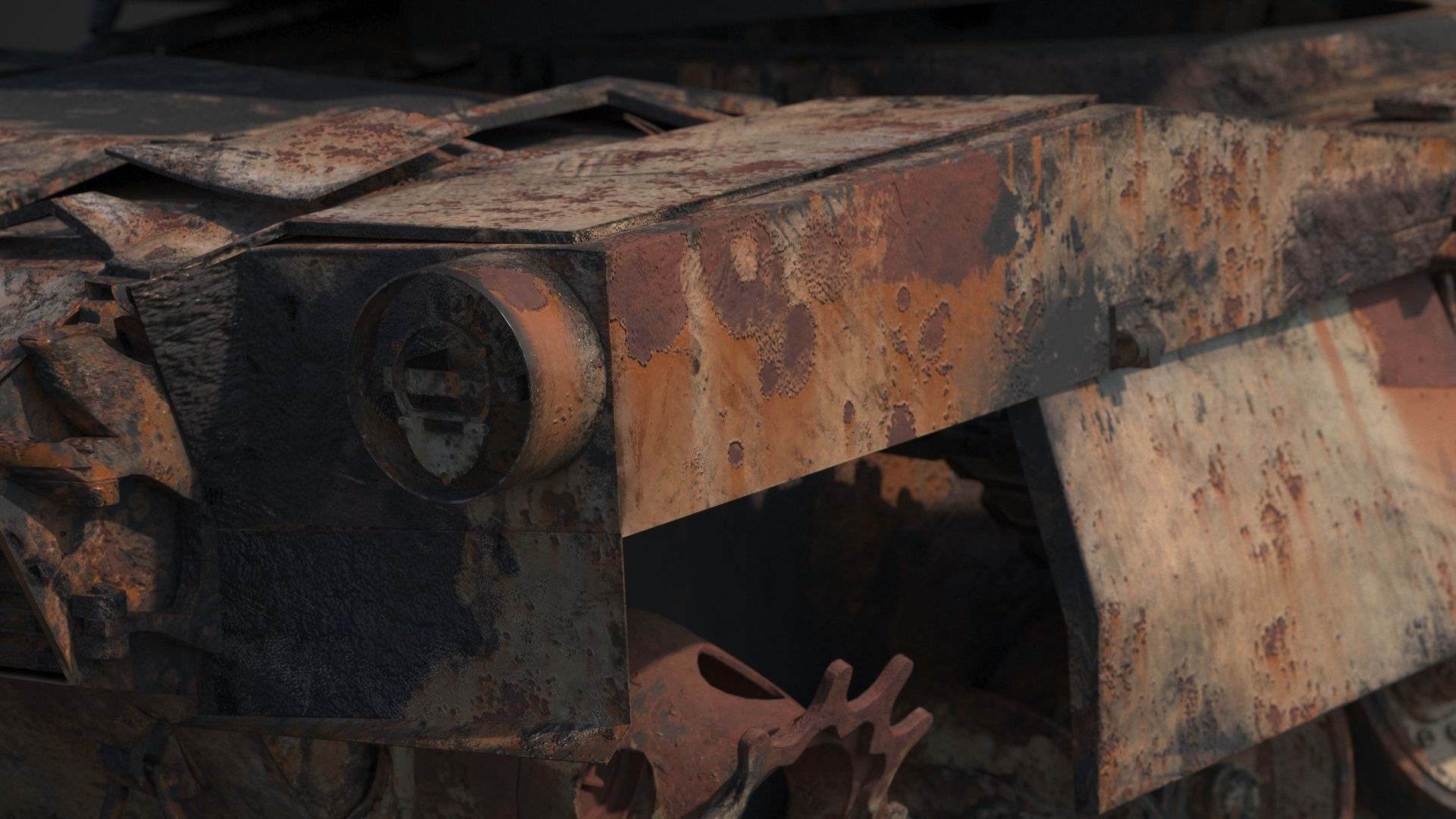 M1A2 Abrams Destroyed 3D model | CGTrader