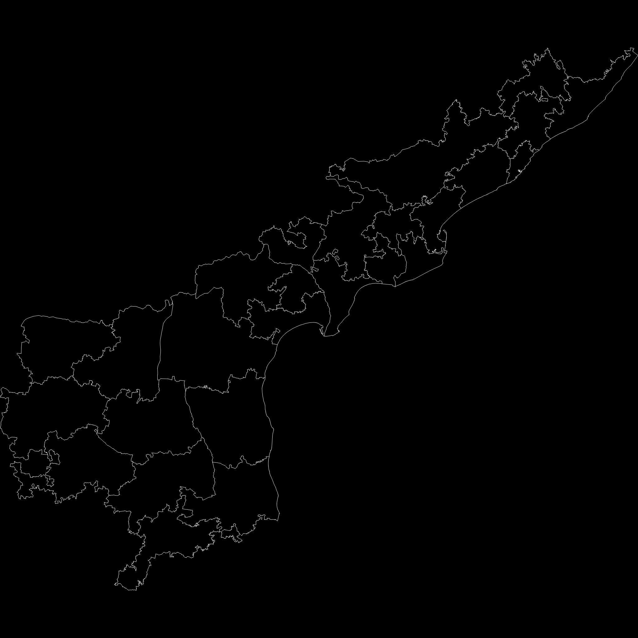 Andhra Pradesh India map region 3D model geography political 3D model ...