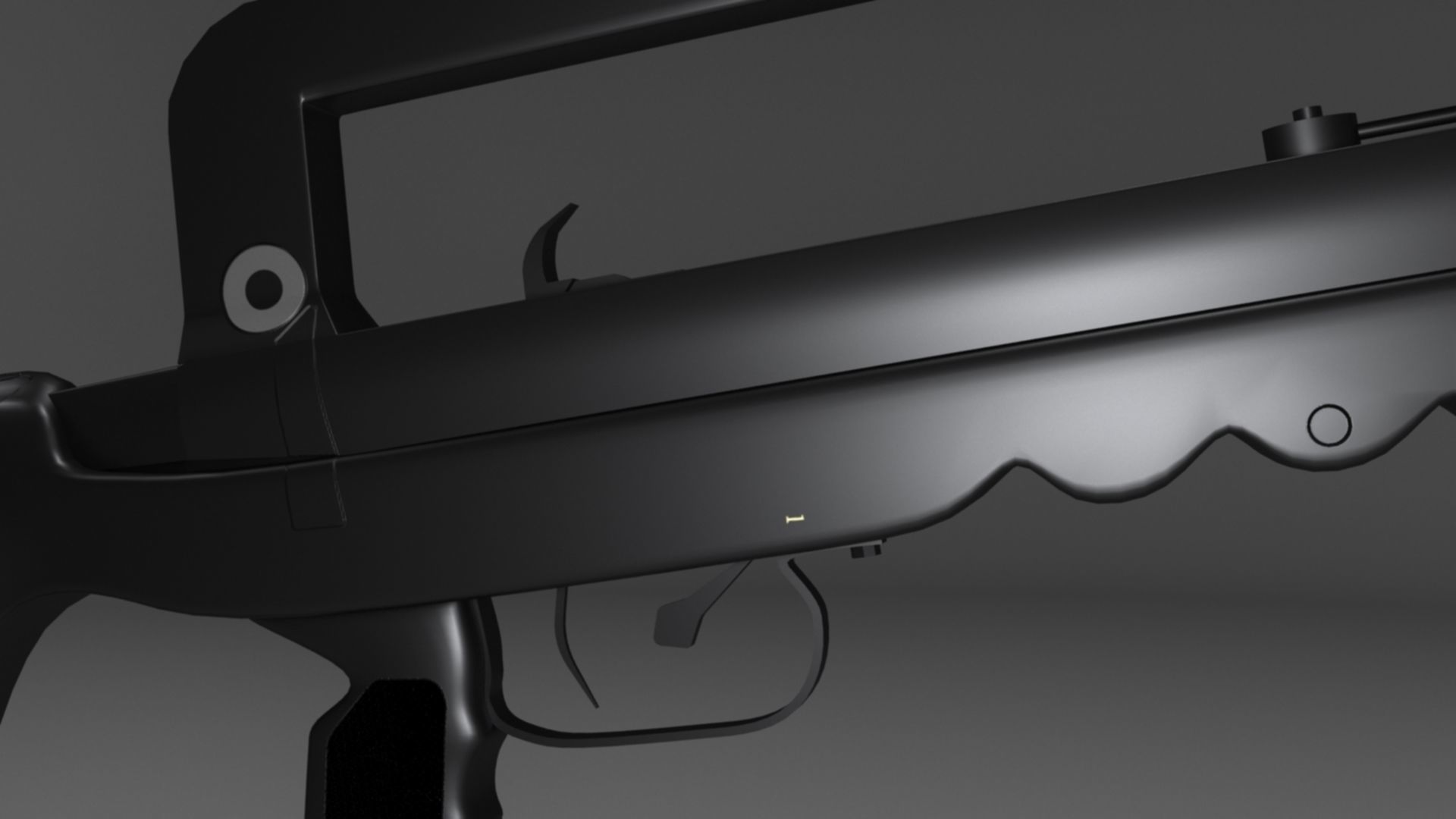 3D model Highly Detailed French FAMAS F1 Assault Rifle 3D Model VR / AR ...