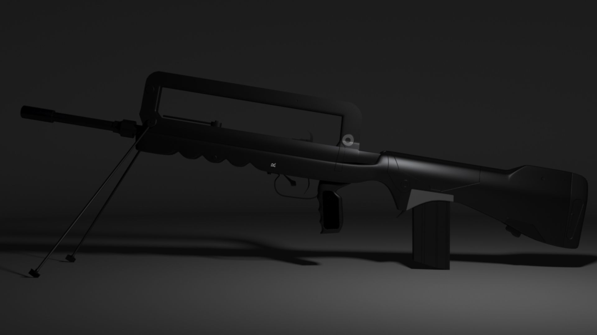 3D model Highly Detailed French FAMAS F1 Assault Rifle 3D Model VR / AR ...